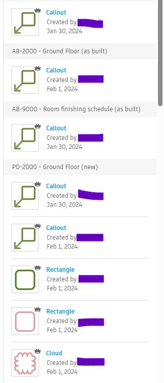 ACC - markups to remain highlighted while you work with them ...