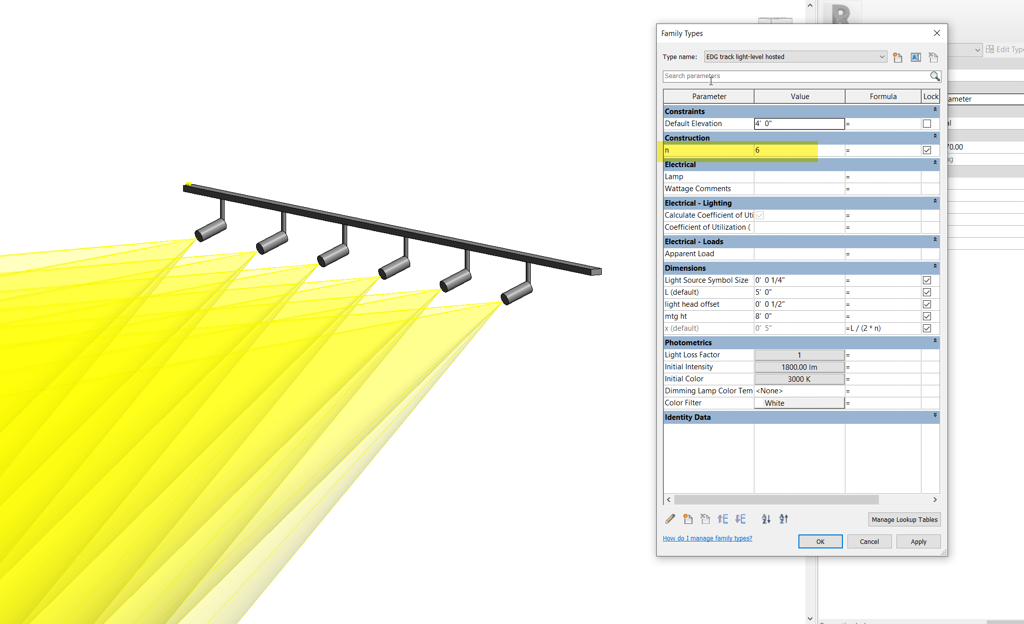 problem with linear light track with array - Autodesk Community