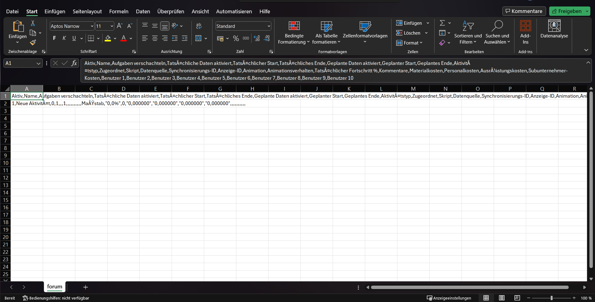 Timeliner CSV Import: issue assigning fieldnames to the columns - Autodesk Community