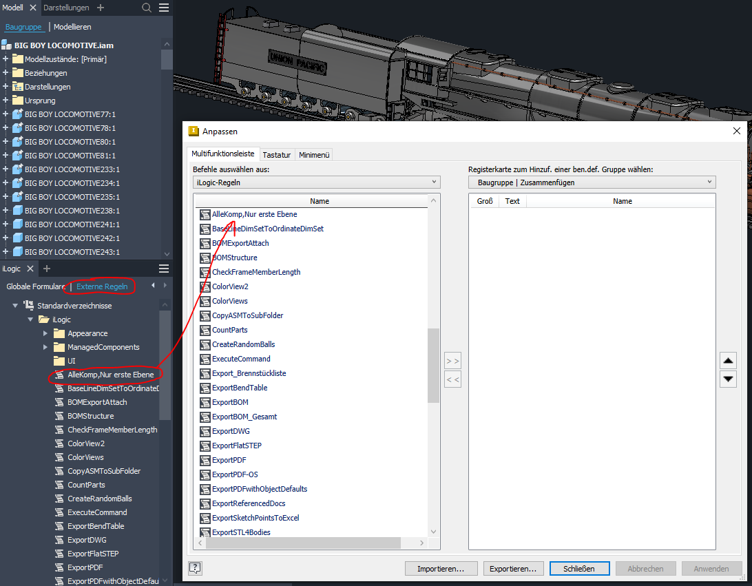 Gelöst: Ilogic Regel in Benutzerbefehle anpassen einfügen - Autodesk Community