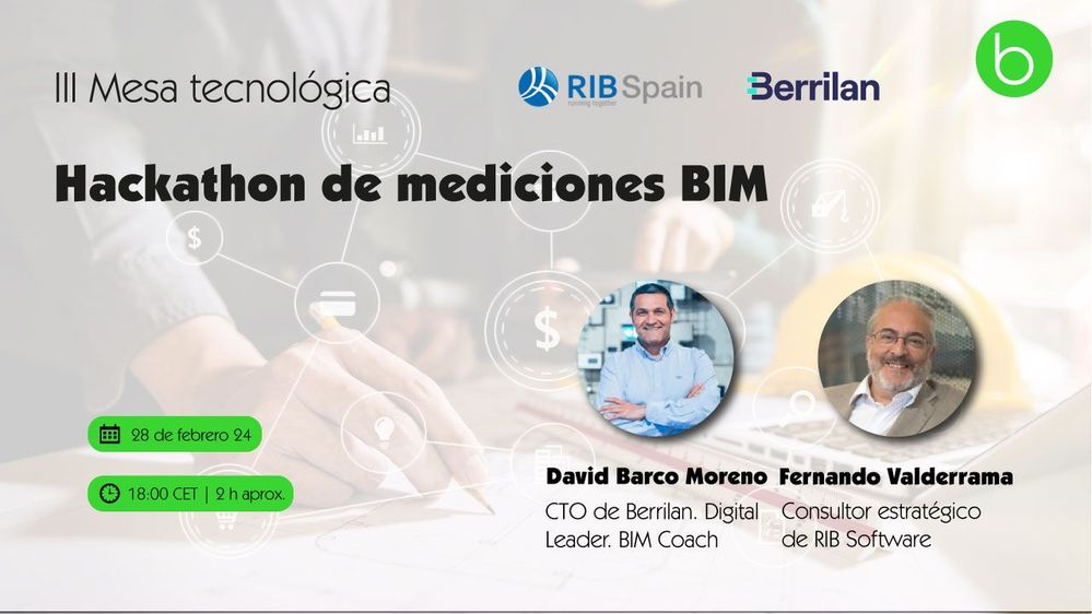 Hackathon de mediciones BIM con DAVID BARCO MORENO Y FERNANDO ...