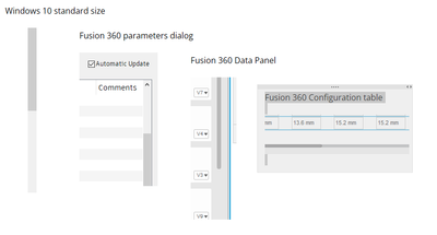 Solved: Configuration table scroll slider is too small - Autodesk Community