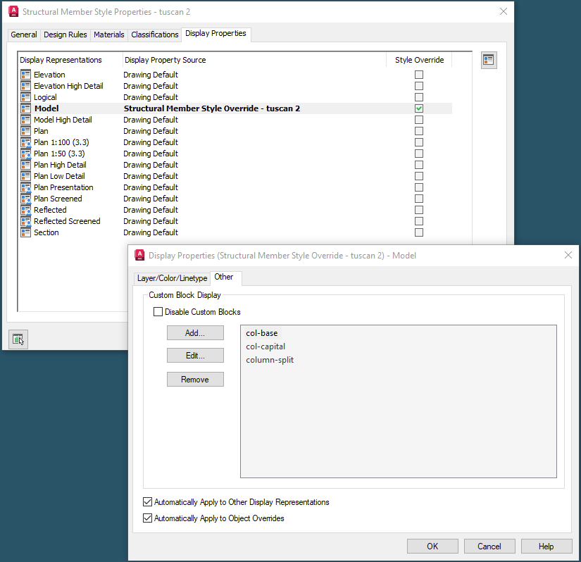 Solved: How to add a base and capital to the column style? - Autodesk ...