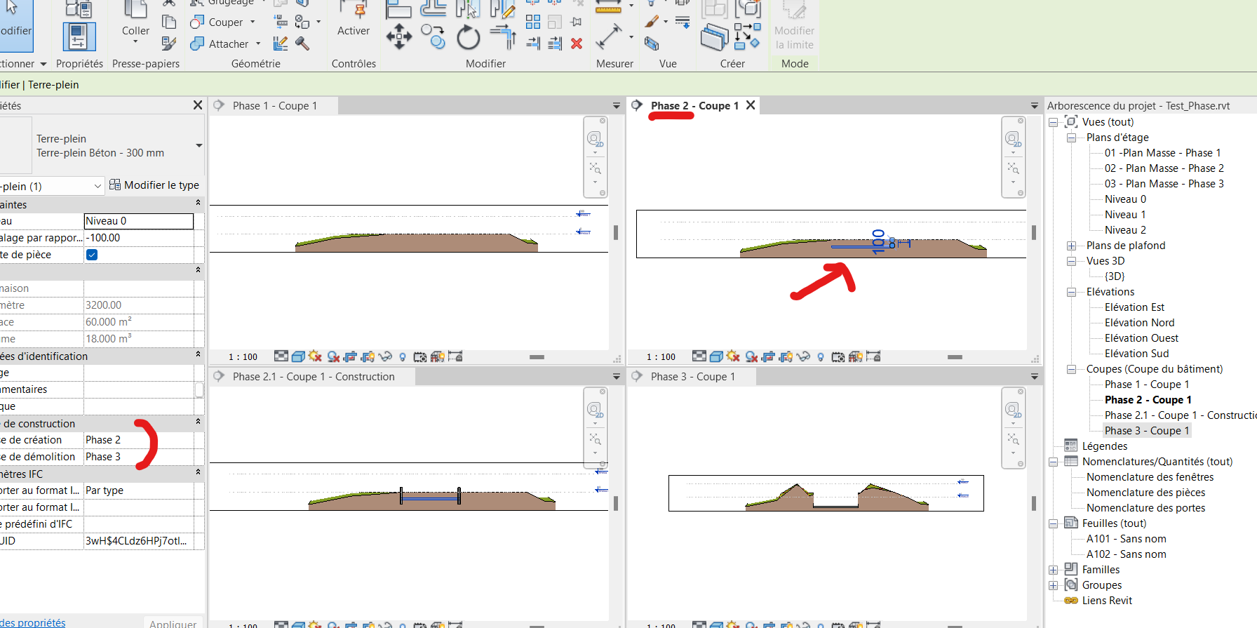 Résolu : Revit : Phase de construction terrassement - Autodesk Community