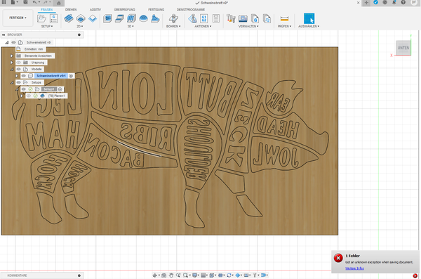 Error with saving datas - Autodesk Community