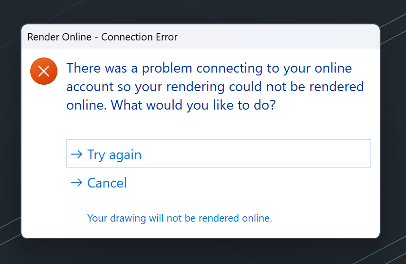 Solved: Cannot render online in AutoCADARCH2018 version - Autodesk ...