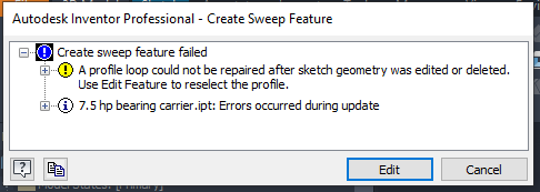 Sweep Error - Autodesk Community