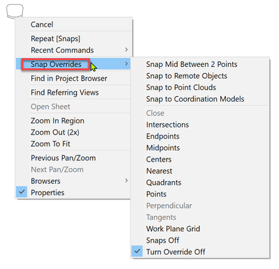 How to customise the snap settings in Revit 2024