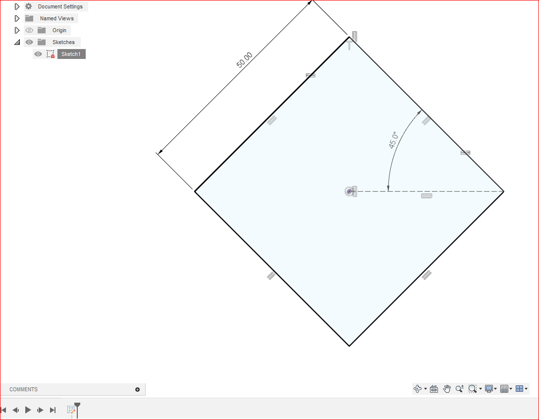 Solved: Beginner question to fully define square with fillets ...