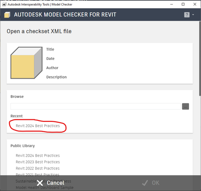 Model Checker Configurator - Checking location - Autodesk Community