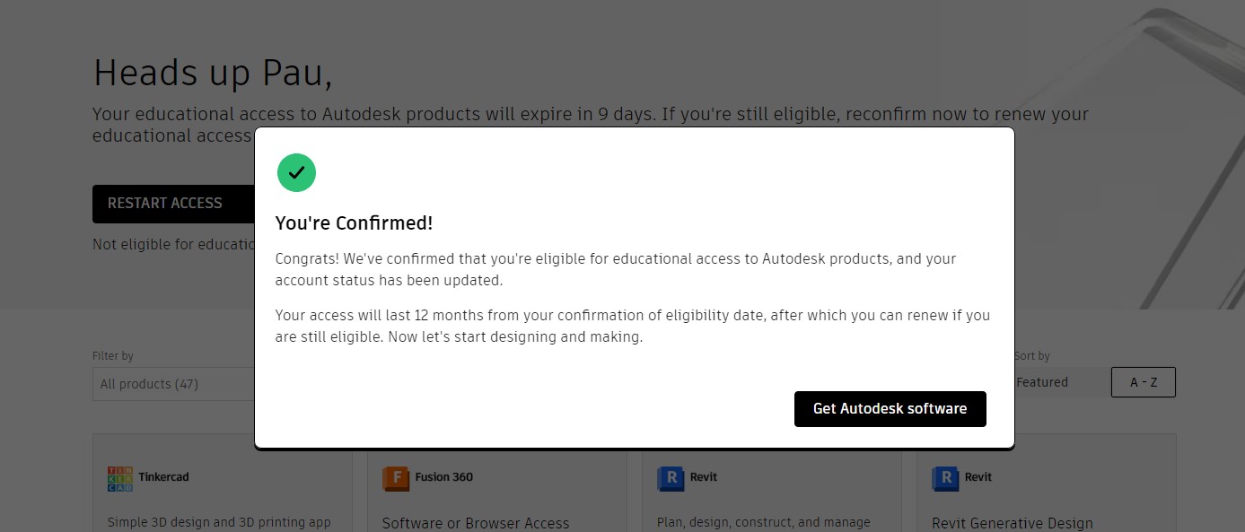 Trouble with student verification - Autodesk Community