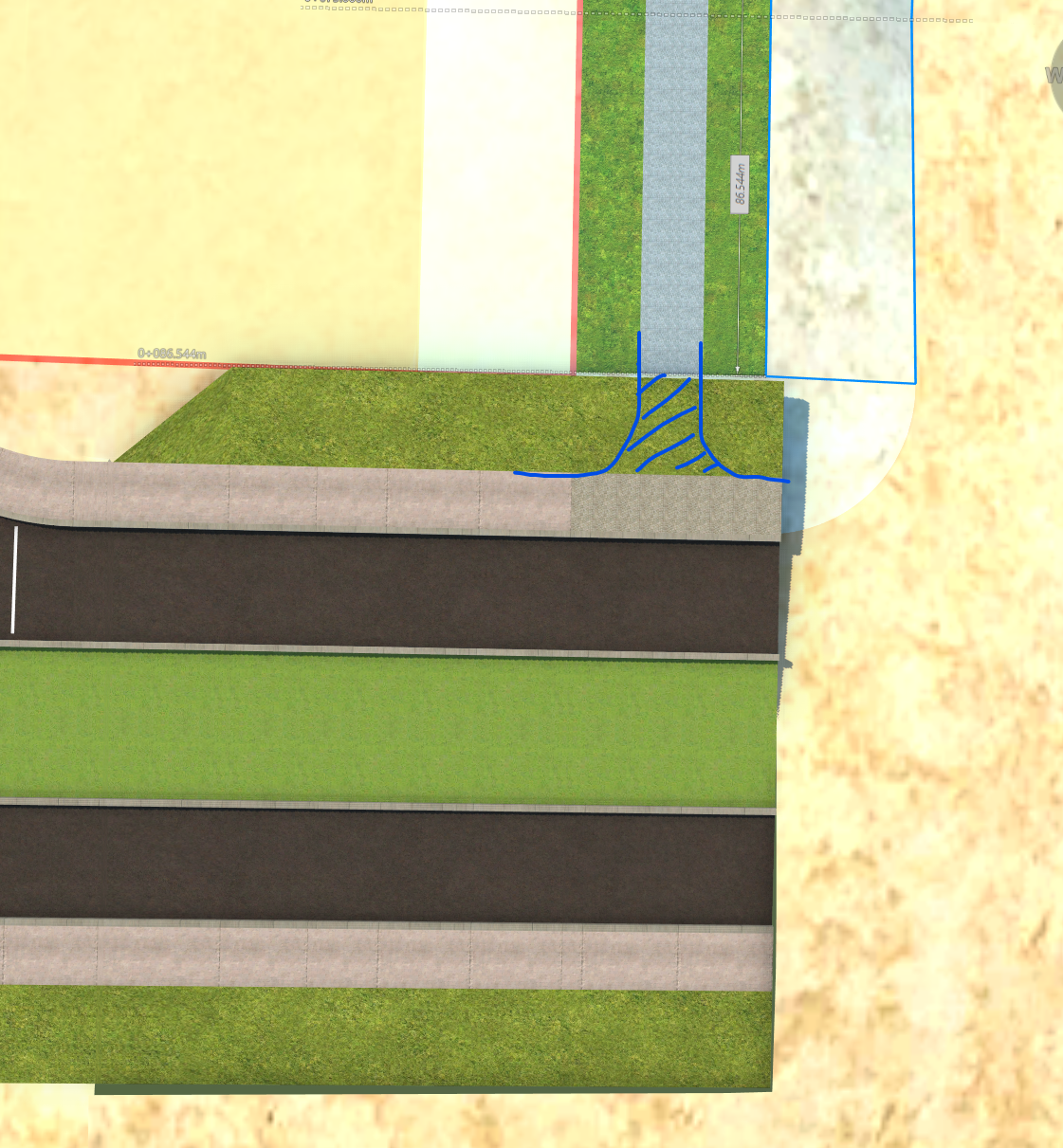 Component Road - How to extend specific component into the junction area? - Autodesk Community