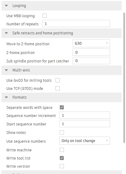 Fanuc lathe post, G28 on beginning of each block - Autodesk Community