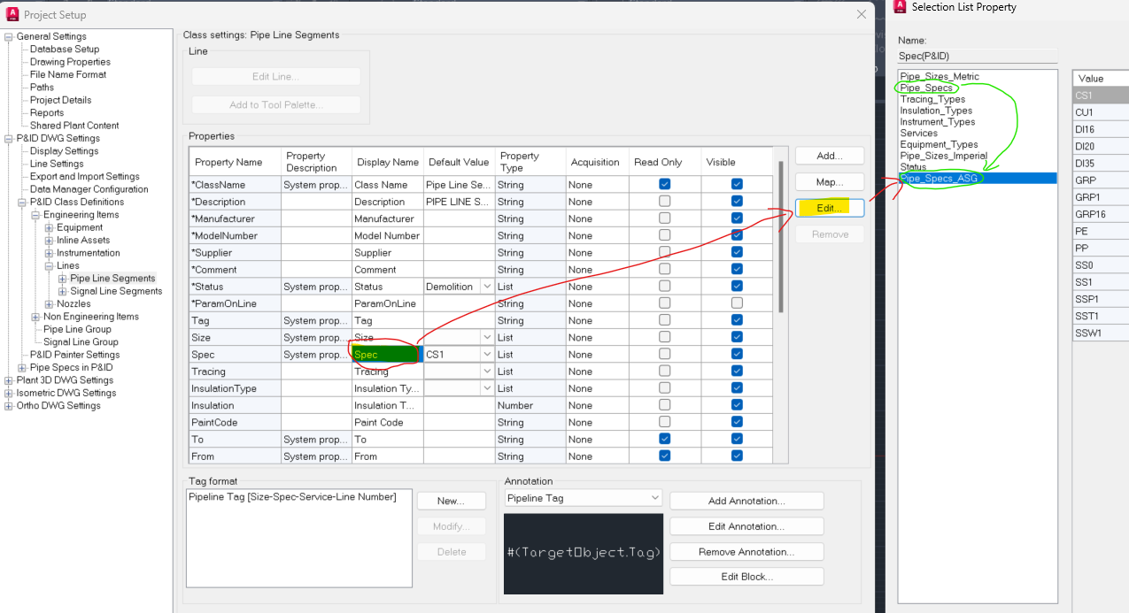 Solved: can't find Spec for pipeline - Autodesk Community