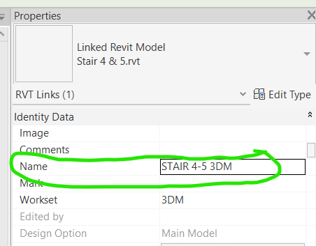 Creating a schedule that extracts and separates two layers of RVT links ...
