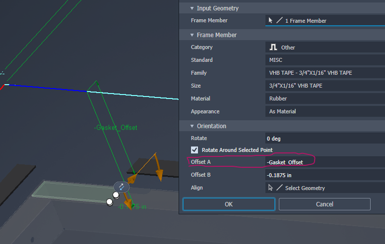 Solved: Frame Generator parts orientation not updating with variables. - Autodesk Community