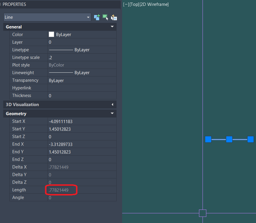 using properties to change the length of a line - Autodesk Community