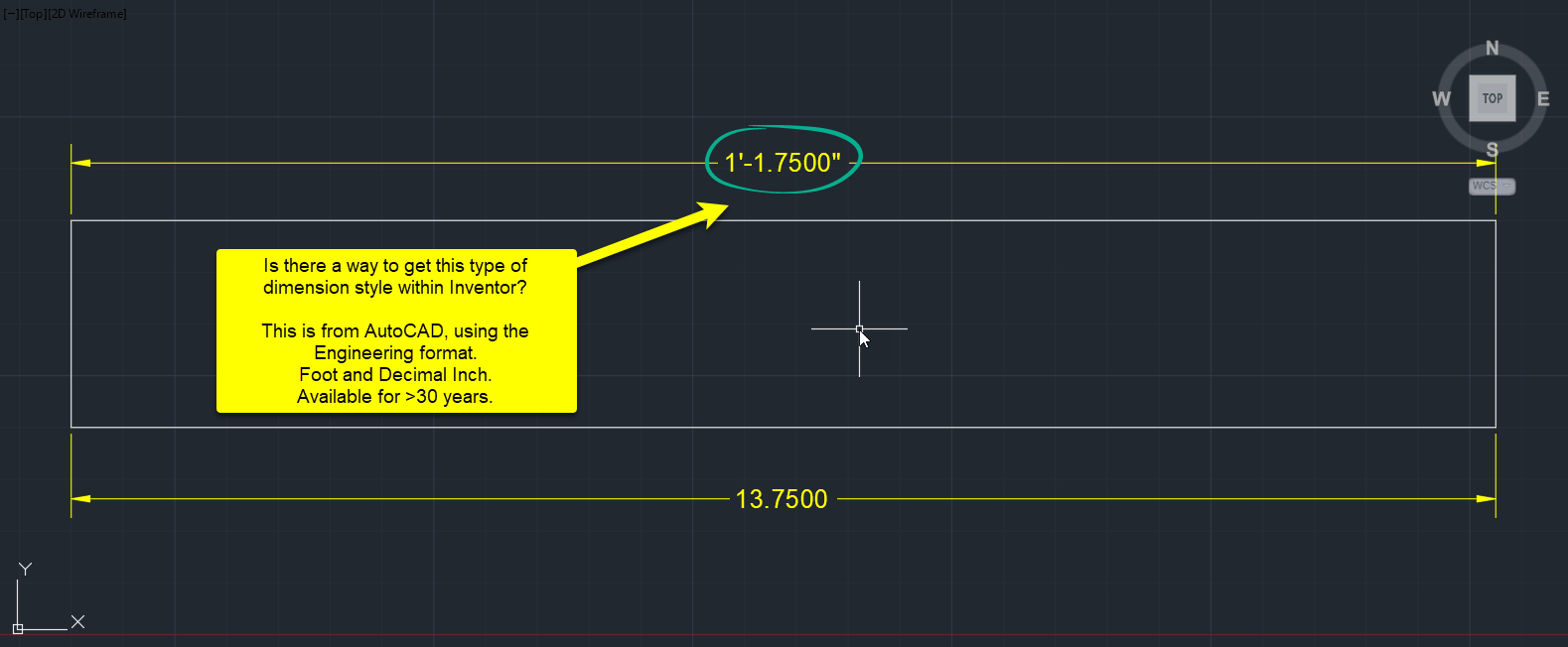 Inventor dimension style foot decimal inch - Autodesk Community
