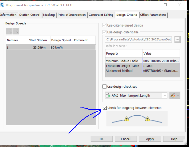 Customize Report - Horizontal Alignment Report (Radial Bearing) - Autodesk Community