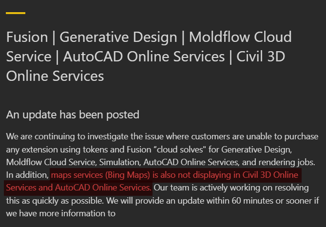 Solved: YOU DO NOT HAVE PERMISSION TO ACCESS ONLINE MAP DATA - Autodesk Community