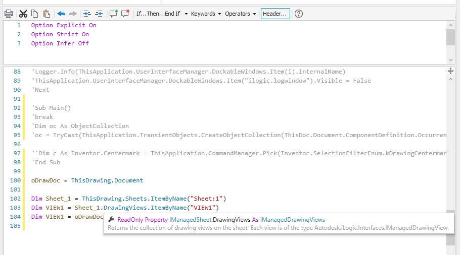 Solved: Trying to get the Named Views so I can call the specific view so i can add dimensions ...