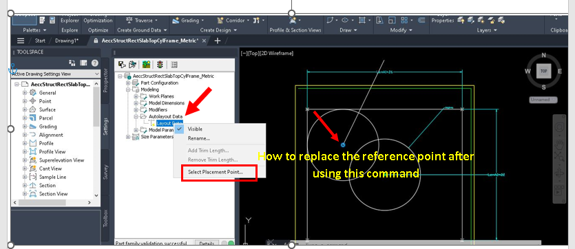 How to change the reference point of Part Builder - Autodesk Community