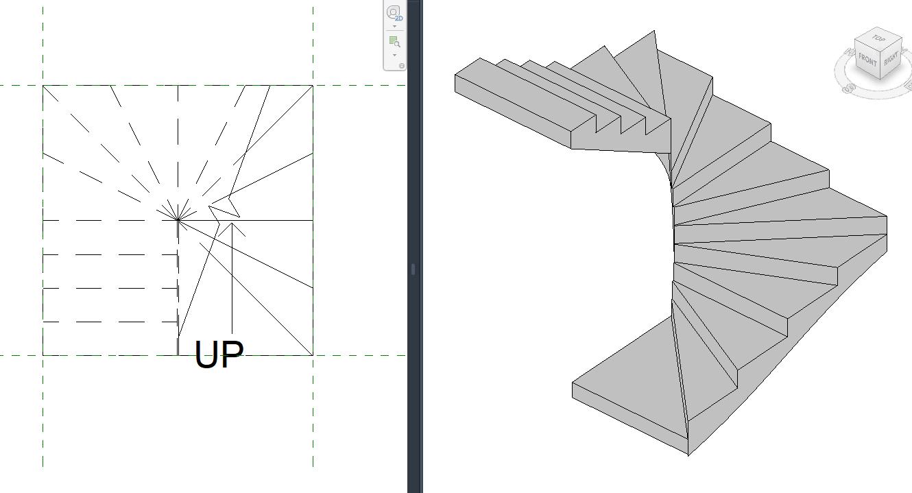 Solved: Is it possible to sketch this staircase? Image and details are given in the post ...