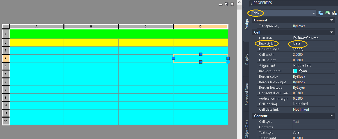 Table Style Plot Style Settings - Autodesk Community