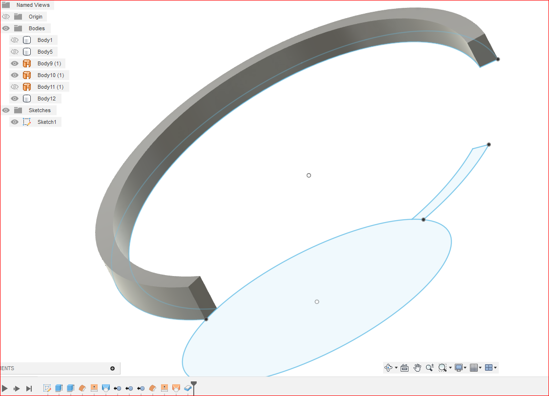 Solved: Attempting to do a curved ramp to a curved (non planar) end profile - Autodesk Community