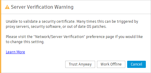 Server Verification Warning every time I start Fusion - Autodesk Community