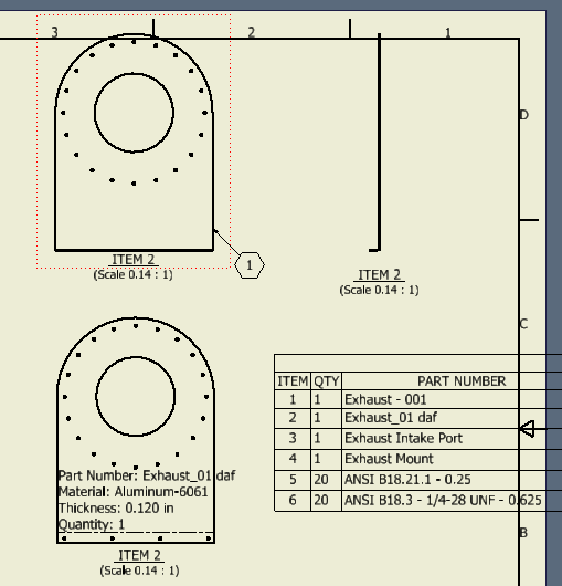 Solved: Any way to attach item numbers from parts list to drawing view ...