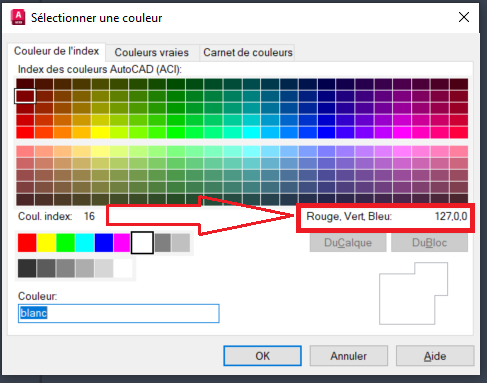 Résolu : AutoCAD : Index des couleurs - Autodesk Community