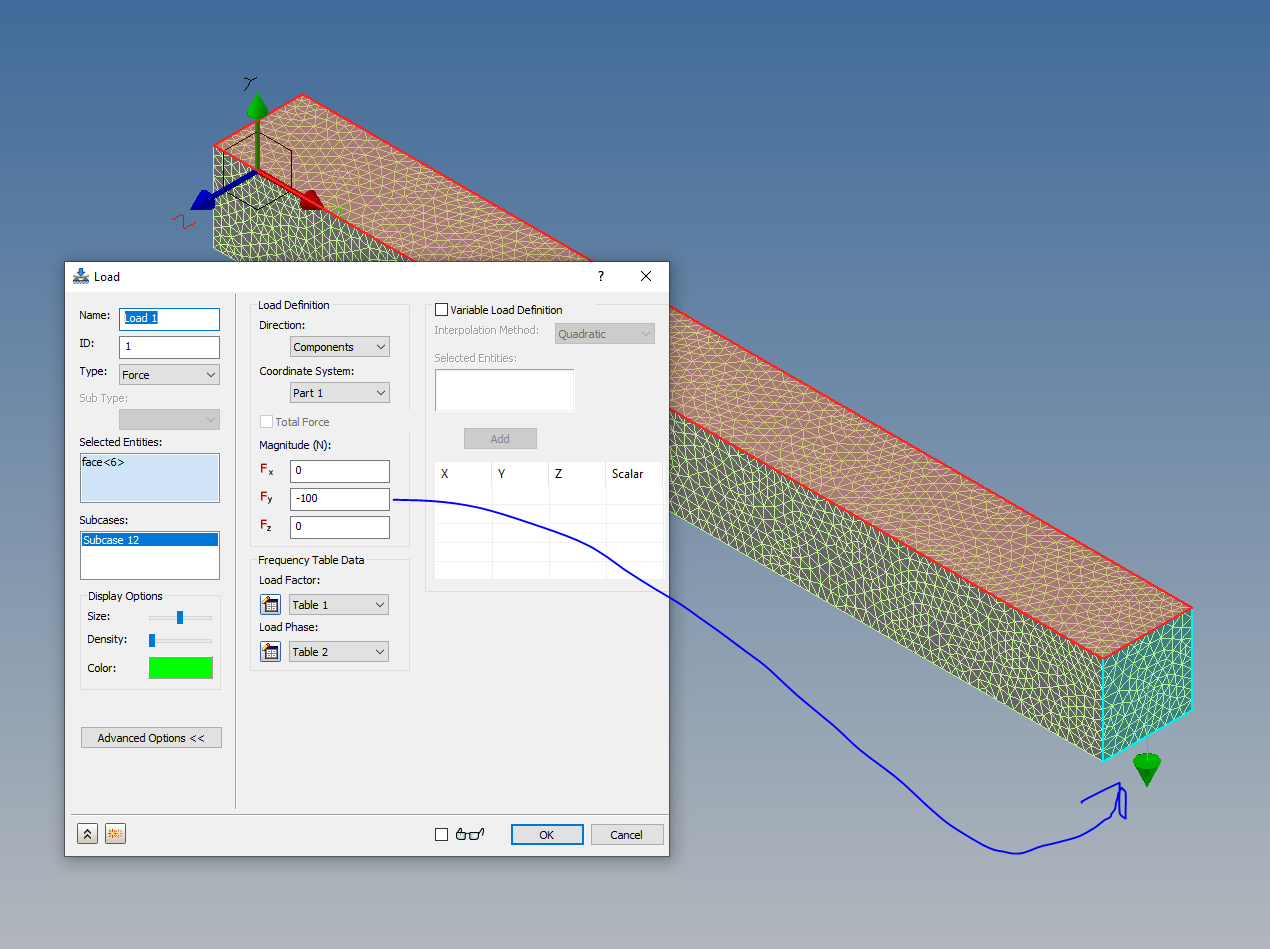 Modal frequency response - applied force question - Autodesk Community
