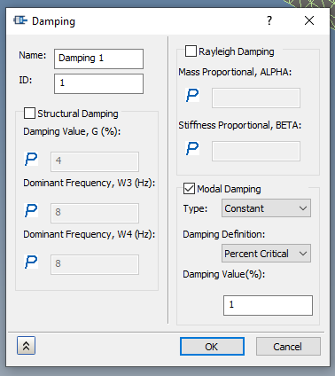 Modal frequency response - damping settings - Autodesk Community