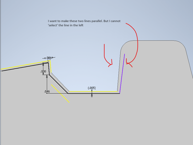 Cannot select a line - Autodesk Community