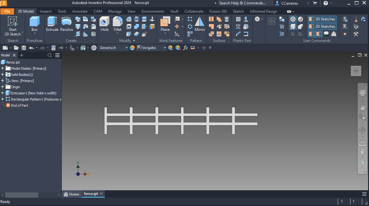 Solved: How to make a pattern that i can give individual parameters? - Autodesk Community