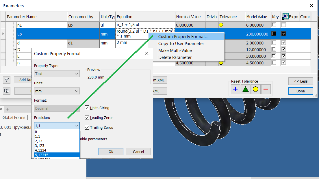 Length Parameter is Rounded to 3 decimal places in parts list. - Autodesk Community