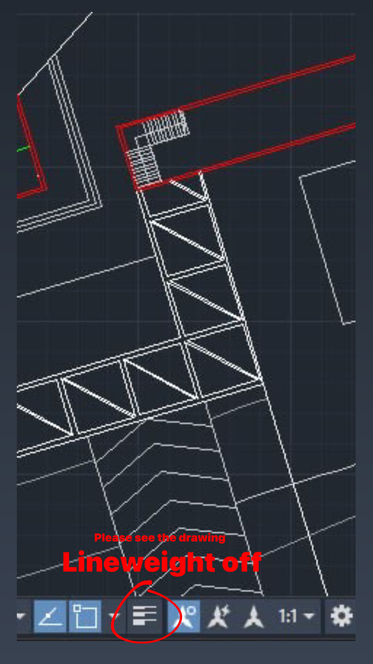 I have a problem when activating line thickness in AutoCAD, it only ...