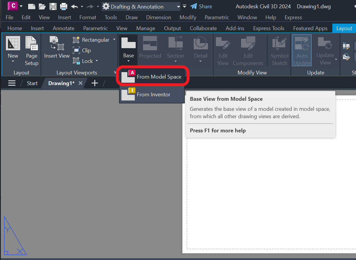 Question Regarding Selecting A Base In Layout Autodesk Community