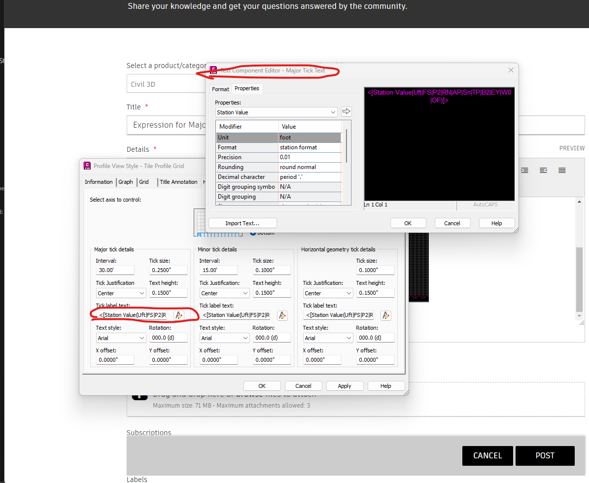 Solved: Expression for Major Text Stationing - Autodesk Community