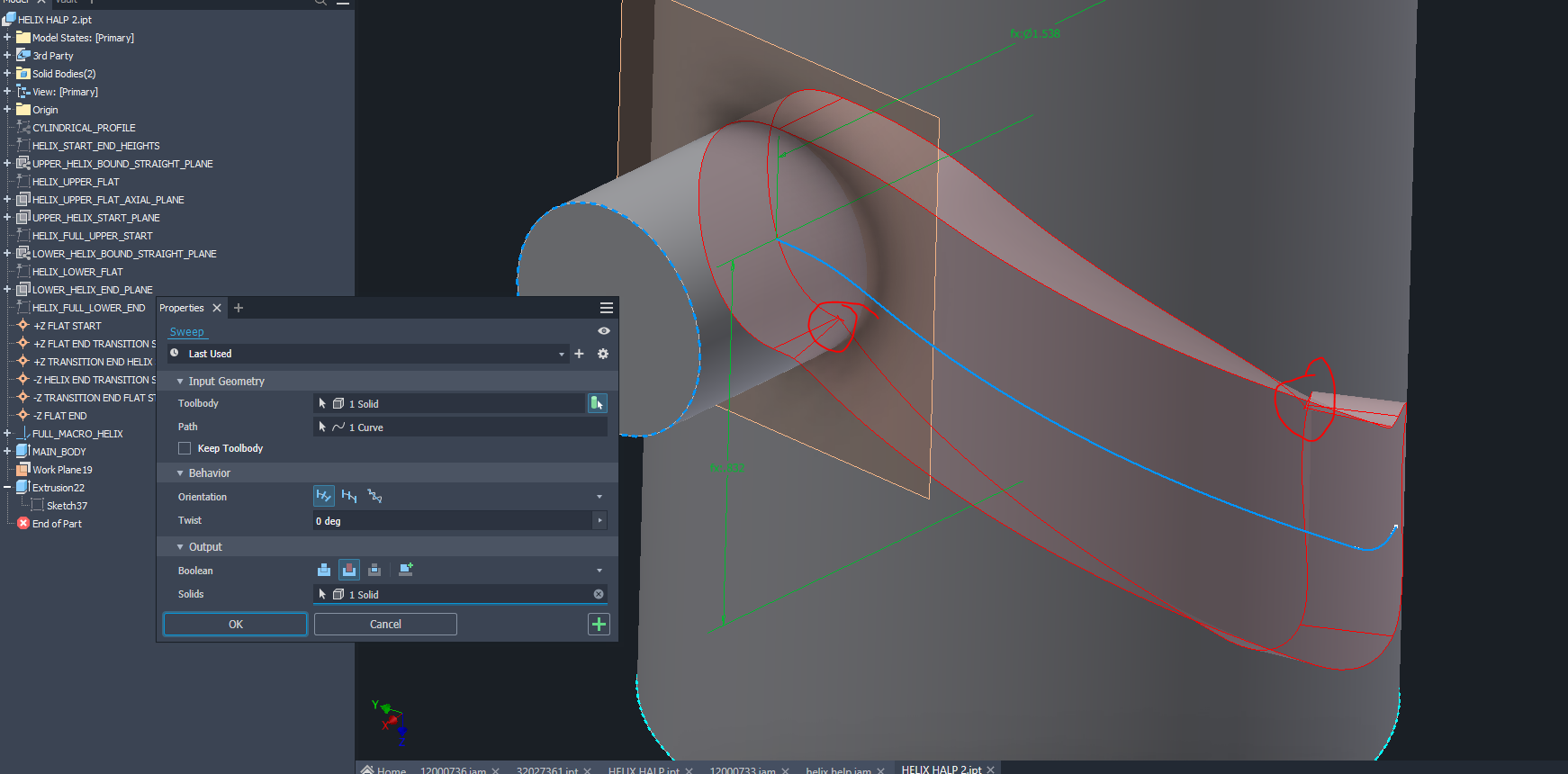 Helical cut help - Autodesk Community