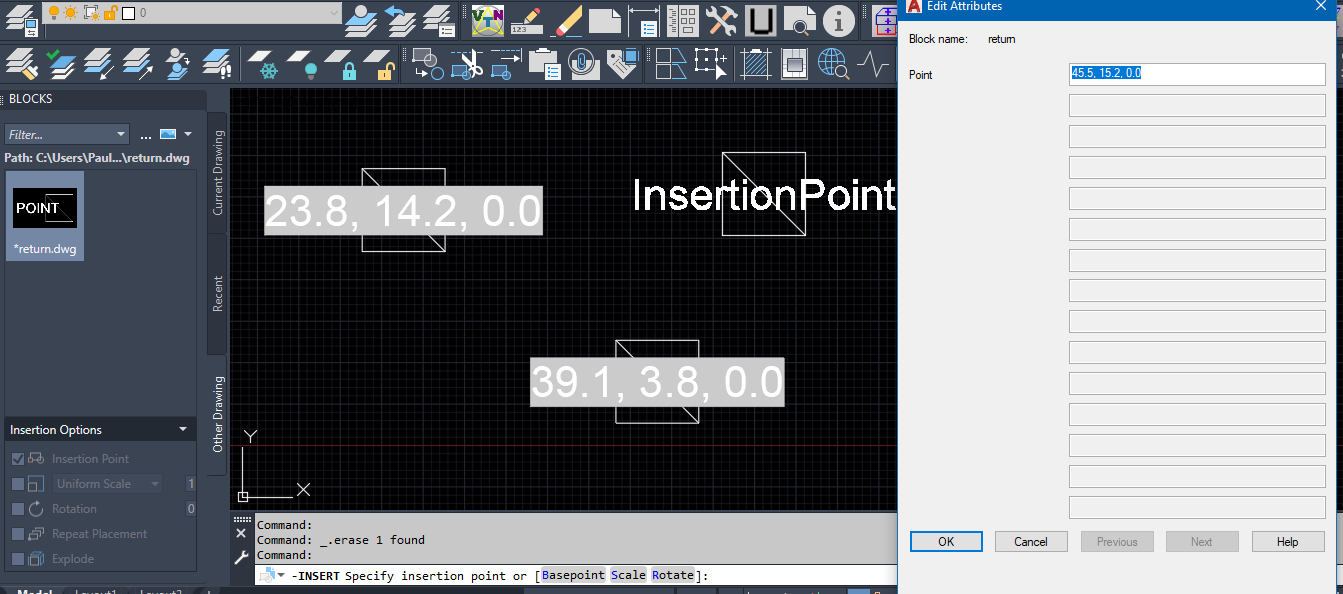 Coordinates inside a block that will update based on block locations ...