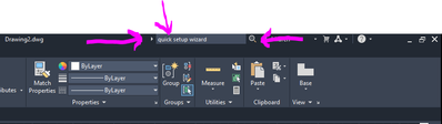 I can't find quick setup wizard - Autodesk Community