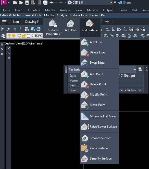 Solved: Trying to modify elevation points on a TIN Surface - Autodesk Community