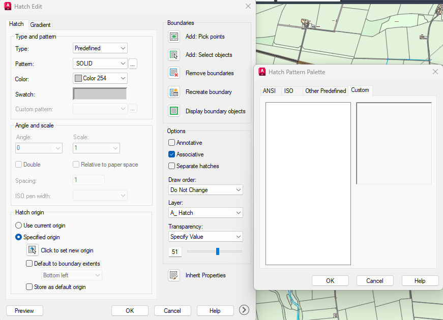 Solved: autocad lt 2022 hatch pattern locations - Autodesk Community