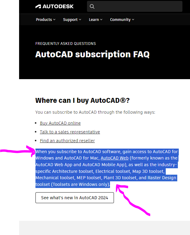 May someone please explain to me why as a full AutoCAD licence holder I cannot download and use ...