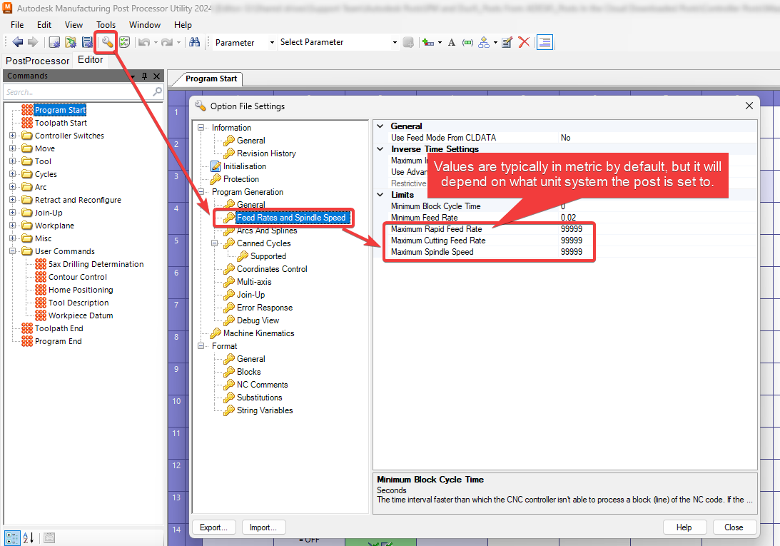 Multiple Post Processor Questions (Drilling, Max Feed, Max Note length) - Autodesk Community