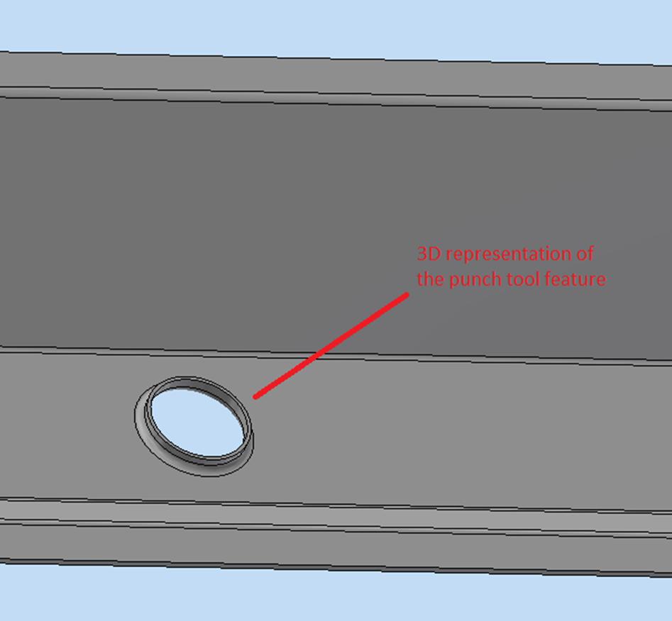 Solved: punch tool 2D representation does not show up on flat pattern ...