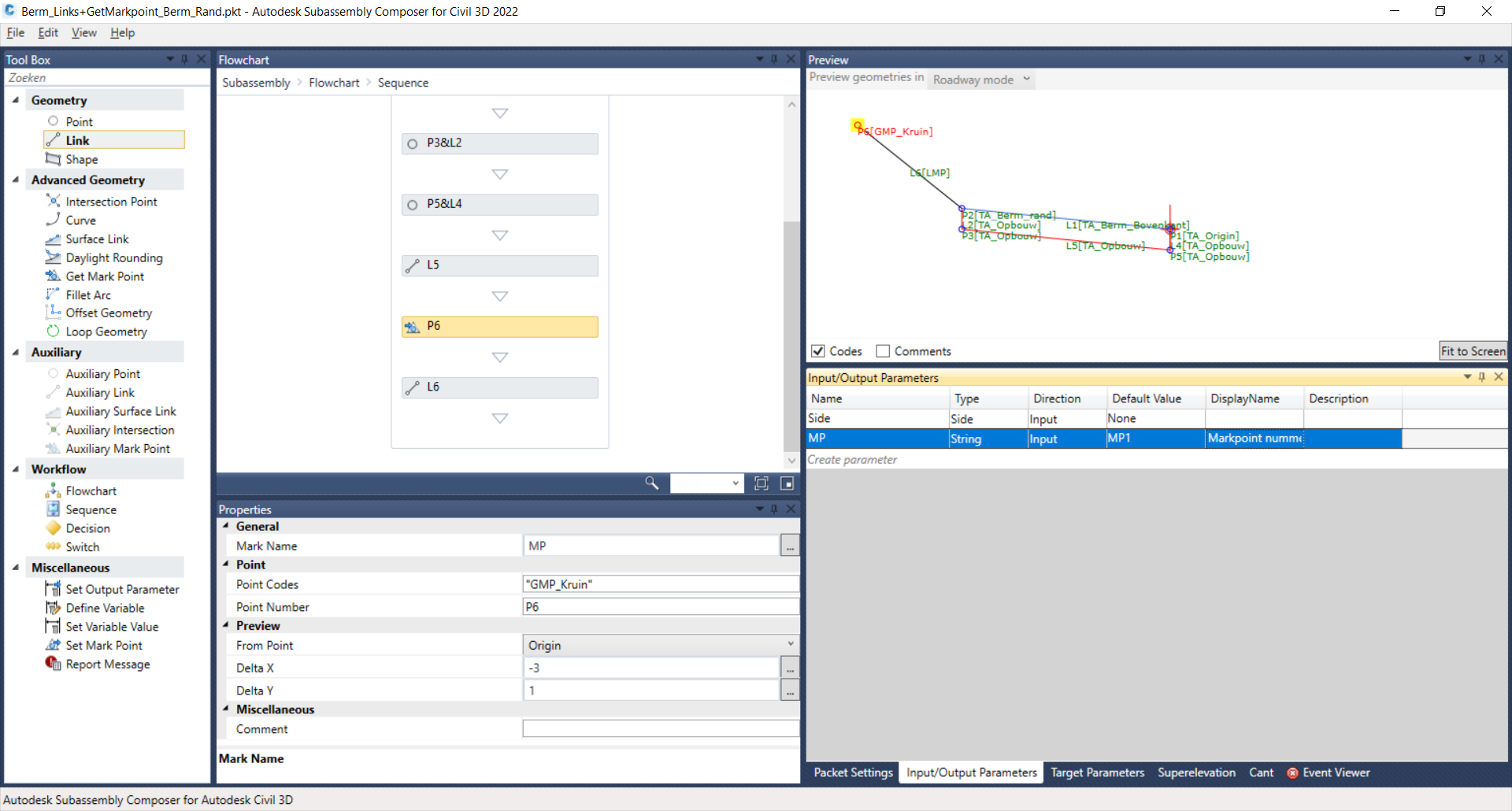 Solved: Creating "link to mark point" subassembly in Autodesk Subassembly Composer - Autodesk ...