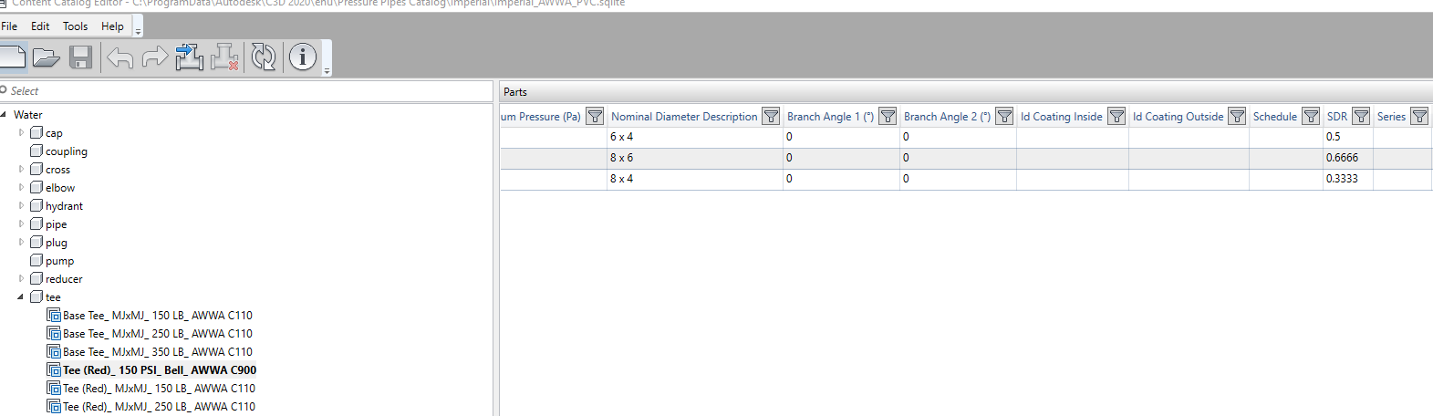 PRESSURE NETWORK TABLES - Autodesk Community